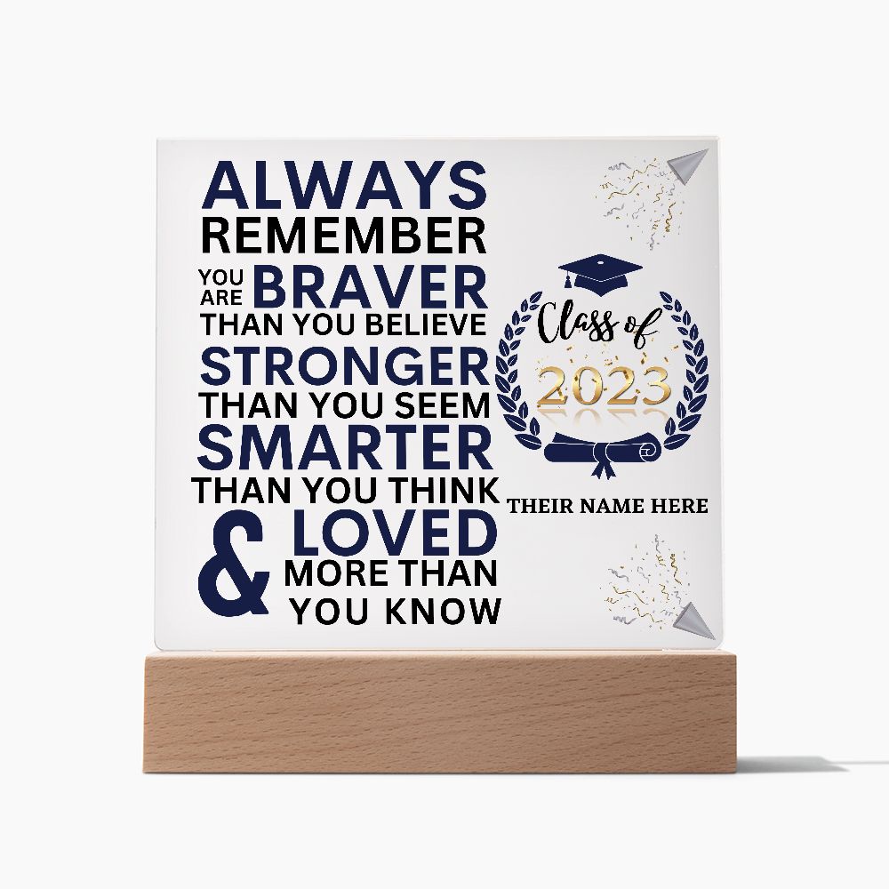 Class of 2023 Square Acrylic Plaque | Gift For Graduate – Our Forever Gifts